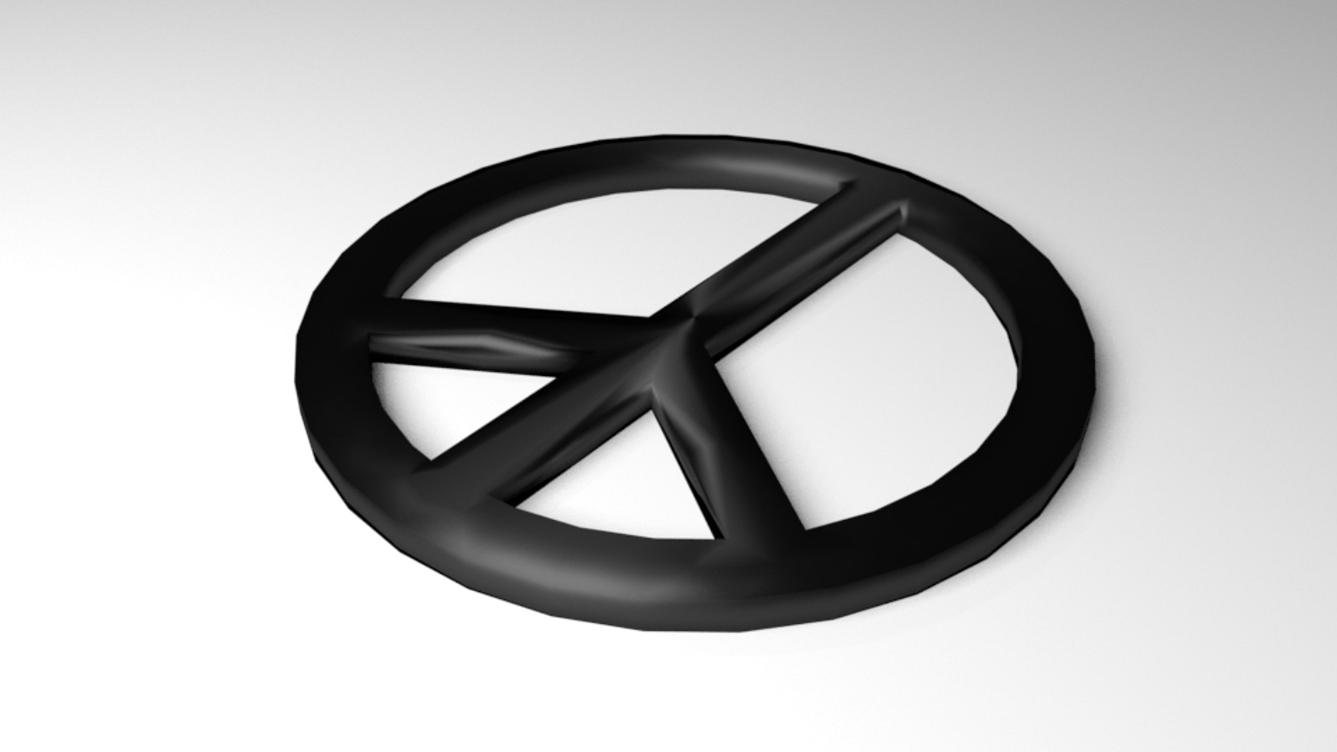 Symbol Peace 3D Model - TurboSquid 1496169