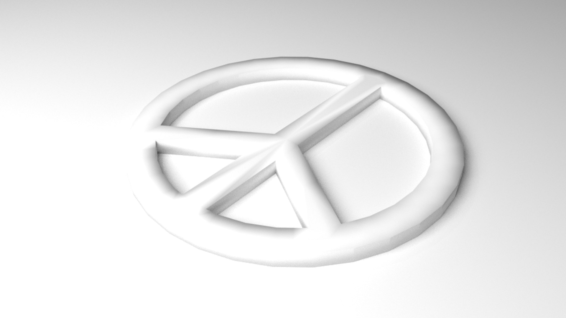 Symbol Peace 3D Model - TurboSquid 1496169