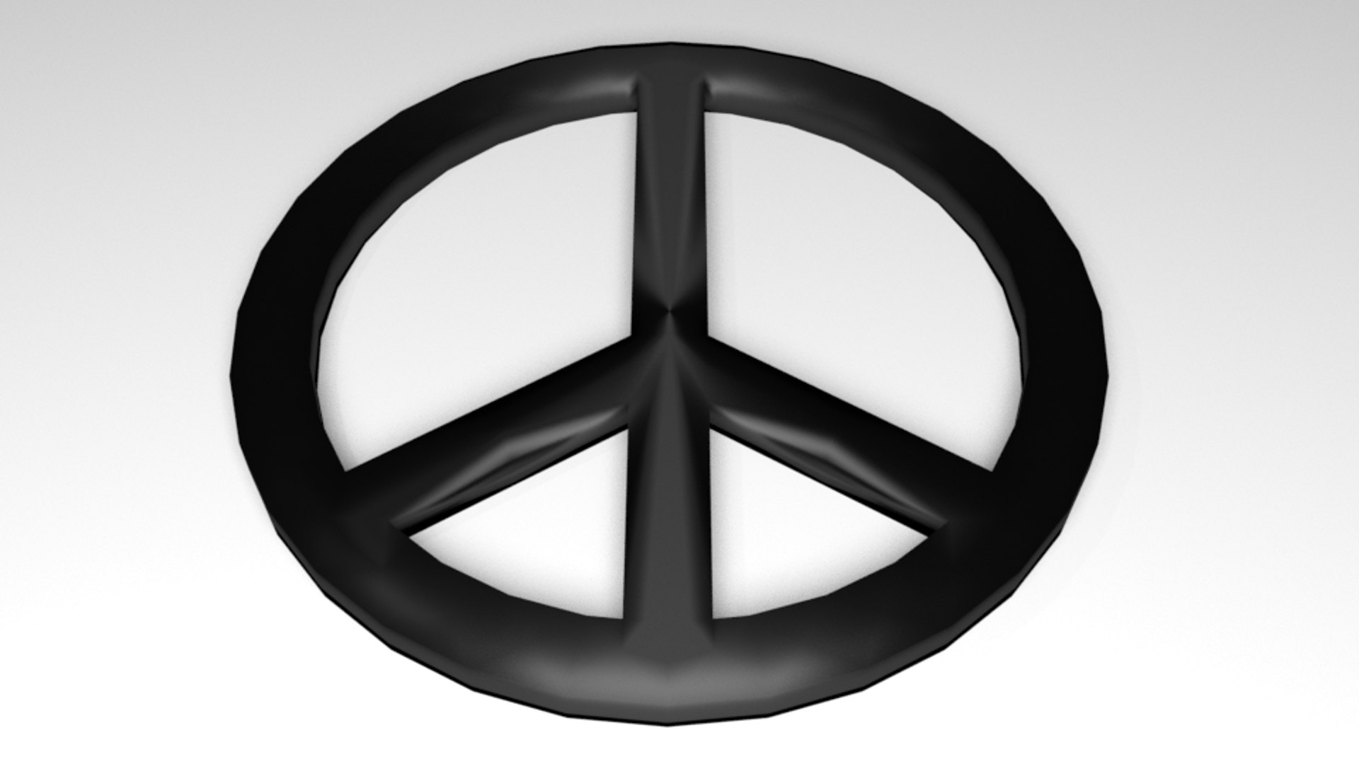 Symbol Peace 3D Model - TurboSquid 1496169