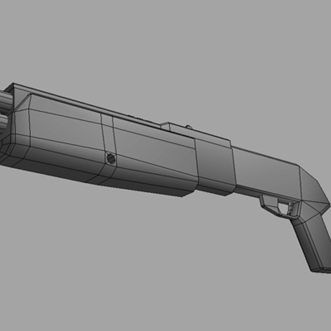 3d Shot Gun Shotgun Model