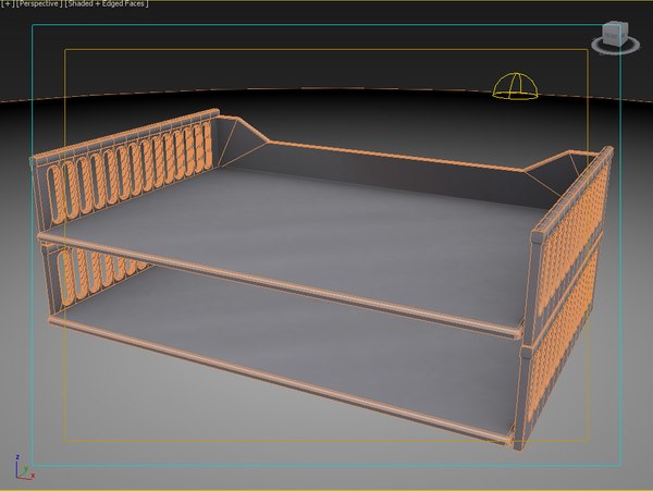 3d model office inbox outbox