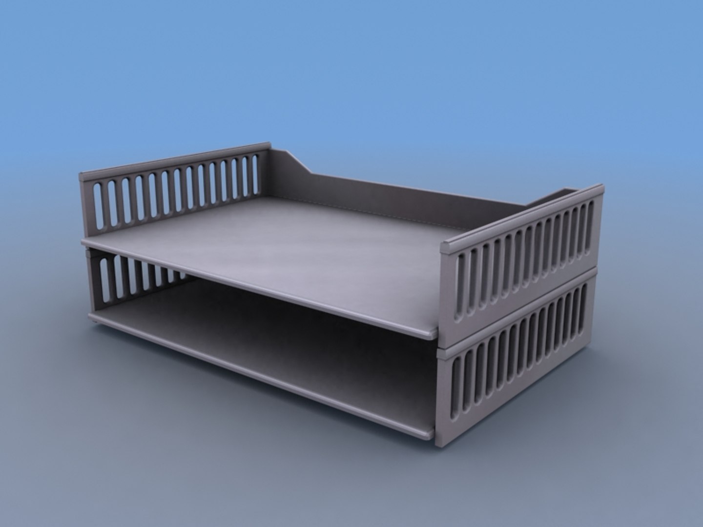 3d model office inbox outbox