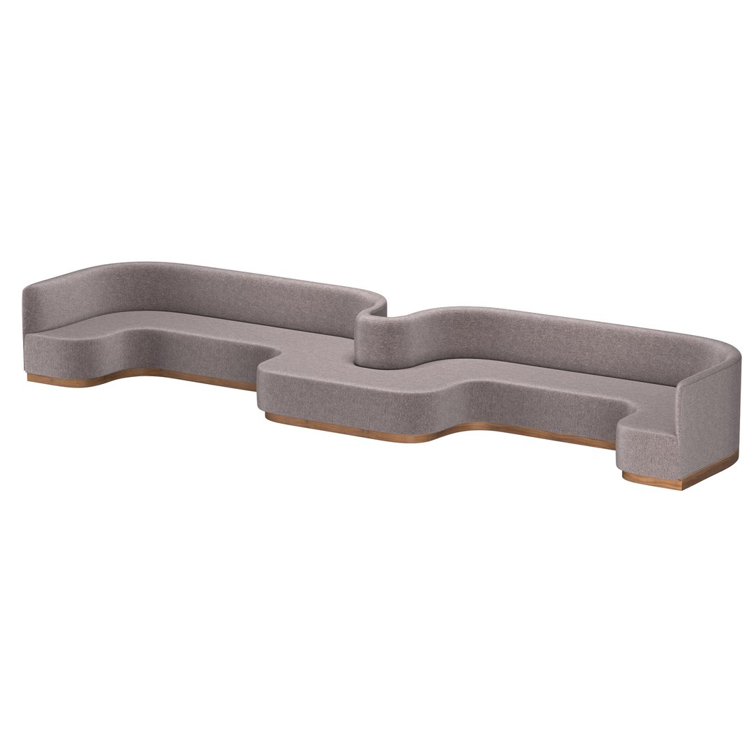 Banquette Lobby Sofa 3D - TurboSquid 2157184