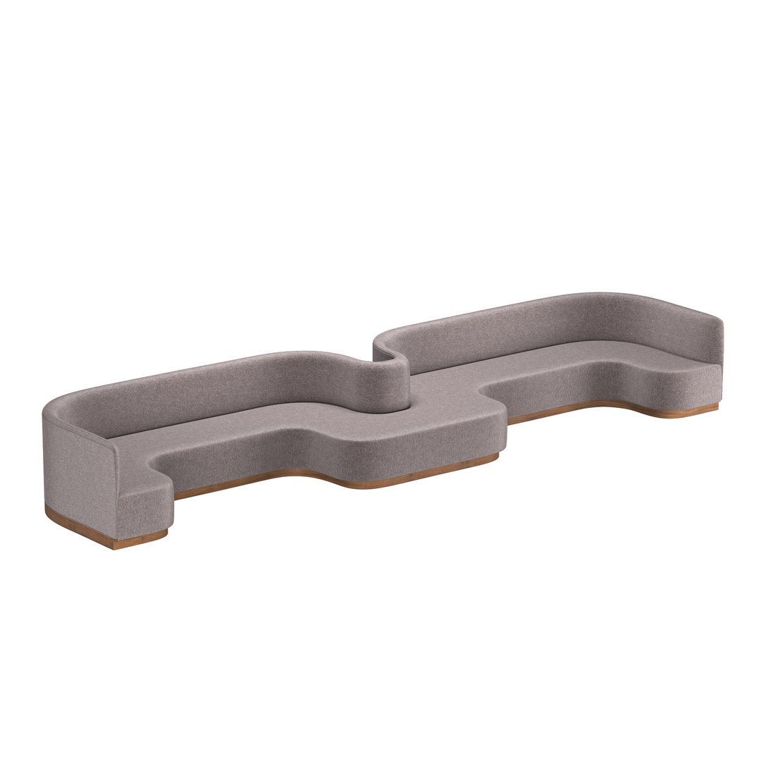 Banquette Lobby Sofa 3D - TurboSquid 2157184