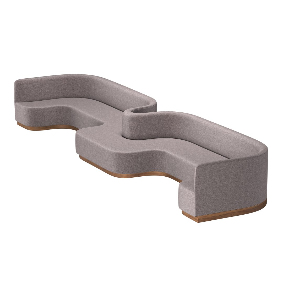 Banquette Lobby Sofa 3D - TurboSquid 2157184