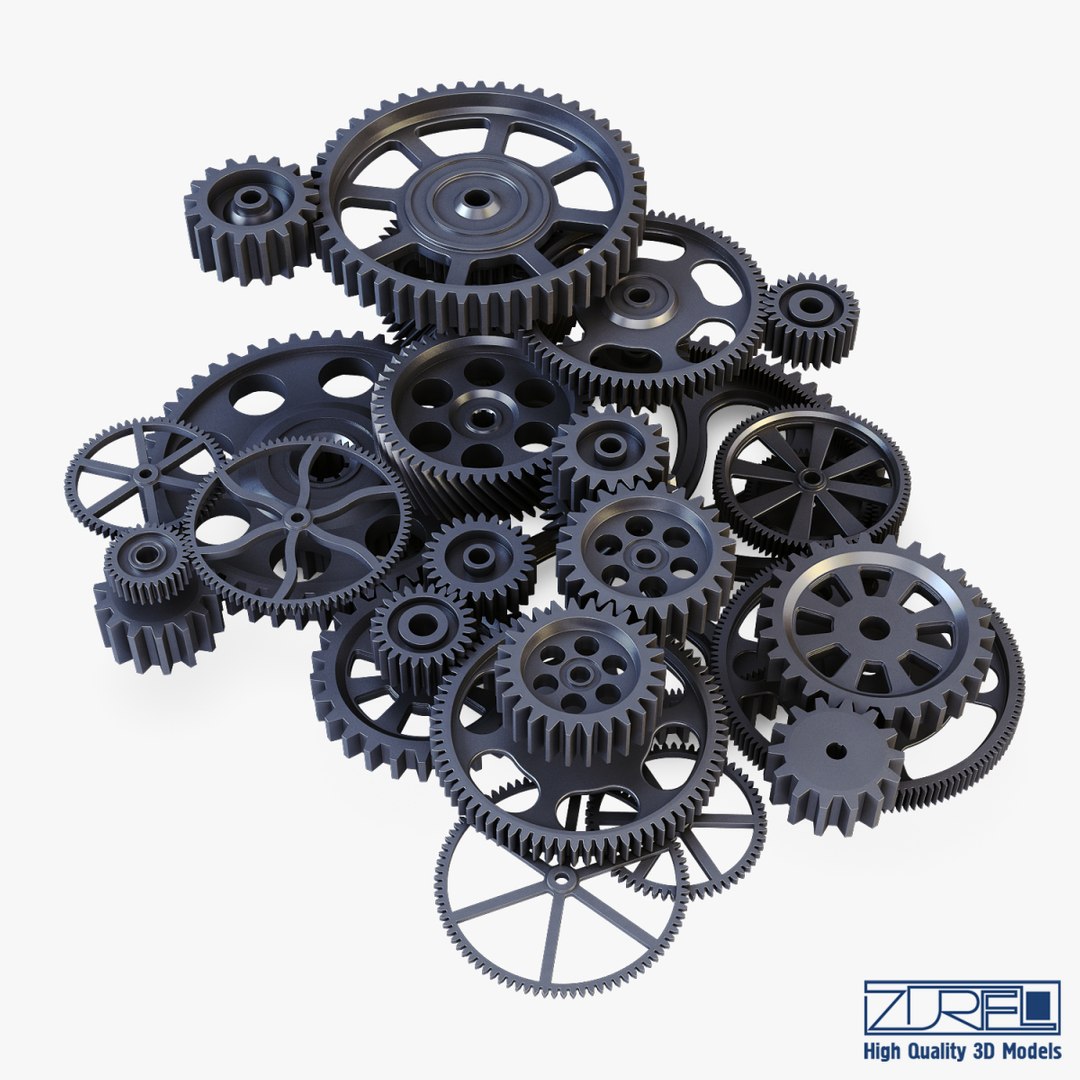 3d gear mechanism v 2