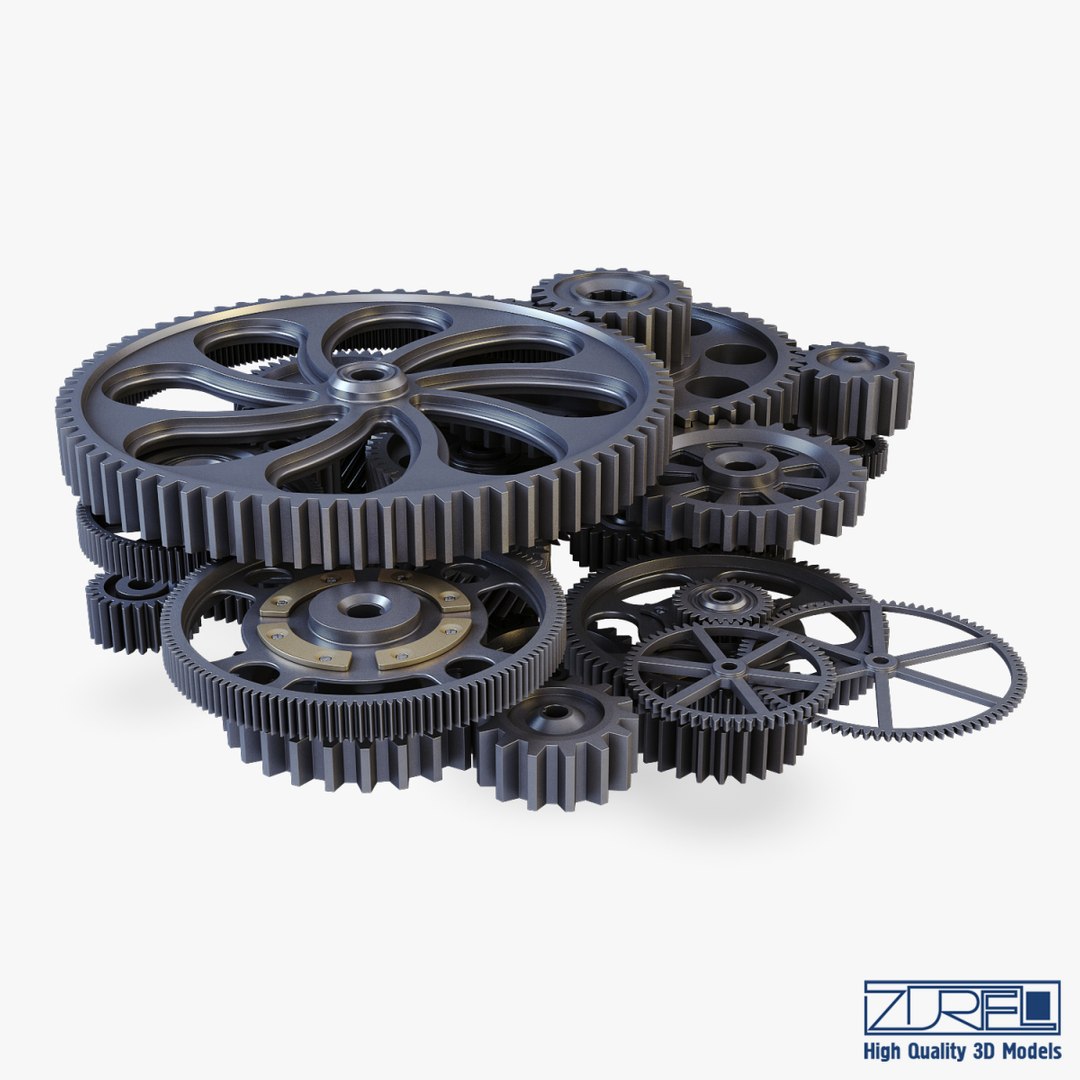 3d gear mechanism v 2