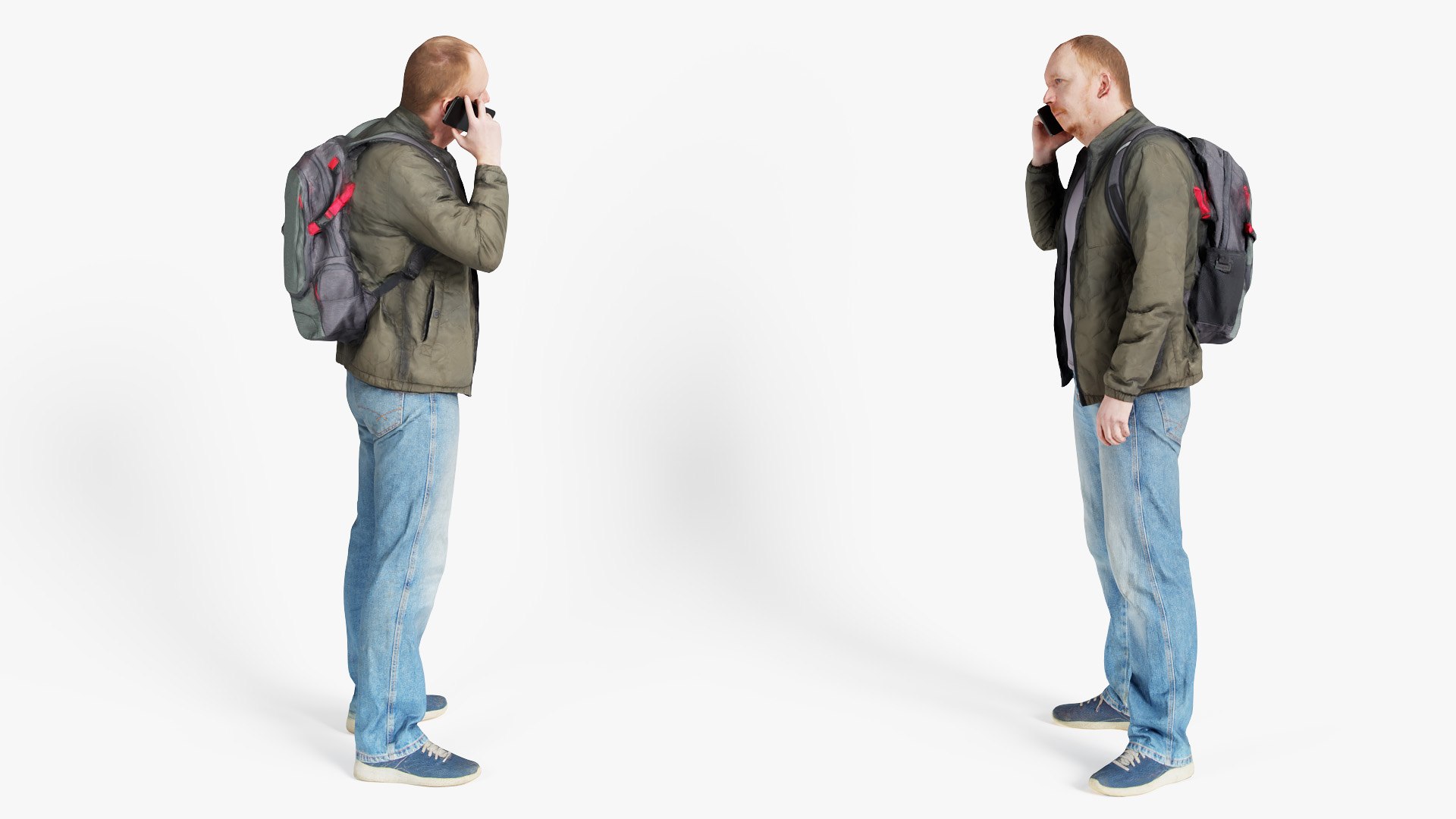 3D Man Talking On The Phone Ks00006 - TurboSquid 1907244