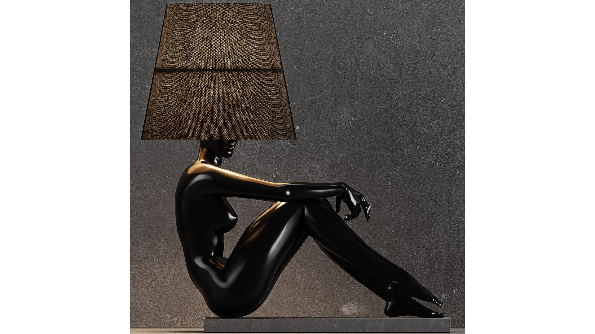 3D Model Hommer Human Lampshade Floor Lamp - Vray Max - TurboSquid 2245614