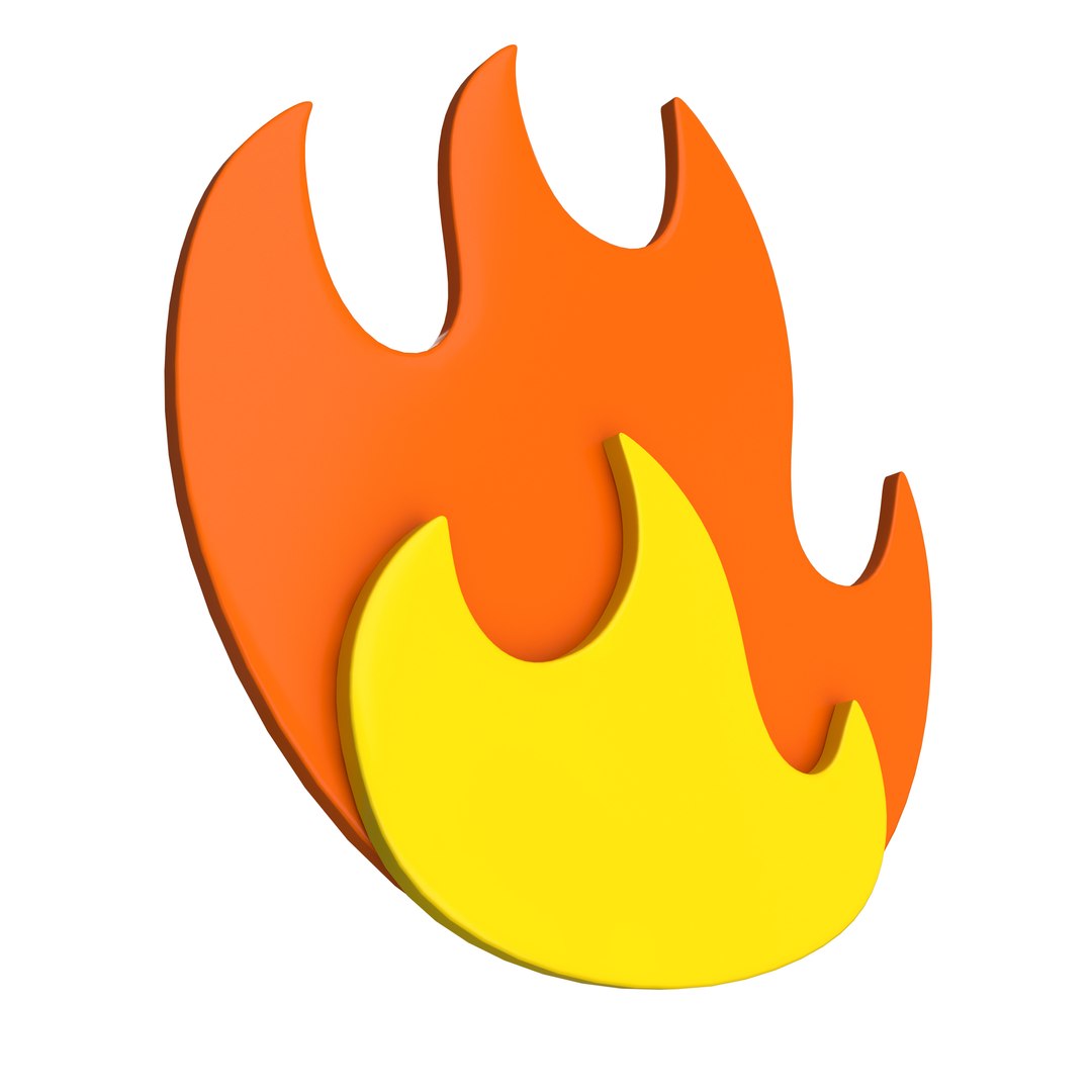 Fire Emoji 3D Model - TurboSquid 2026933