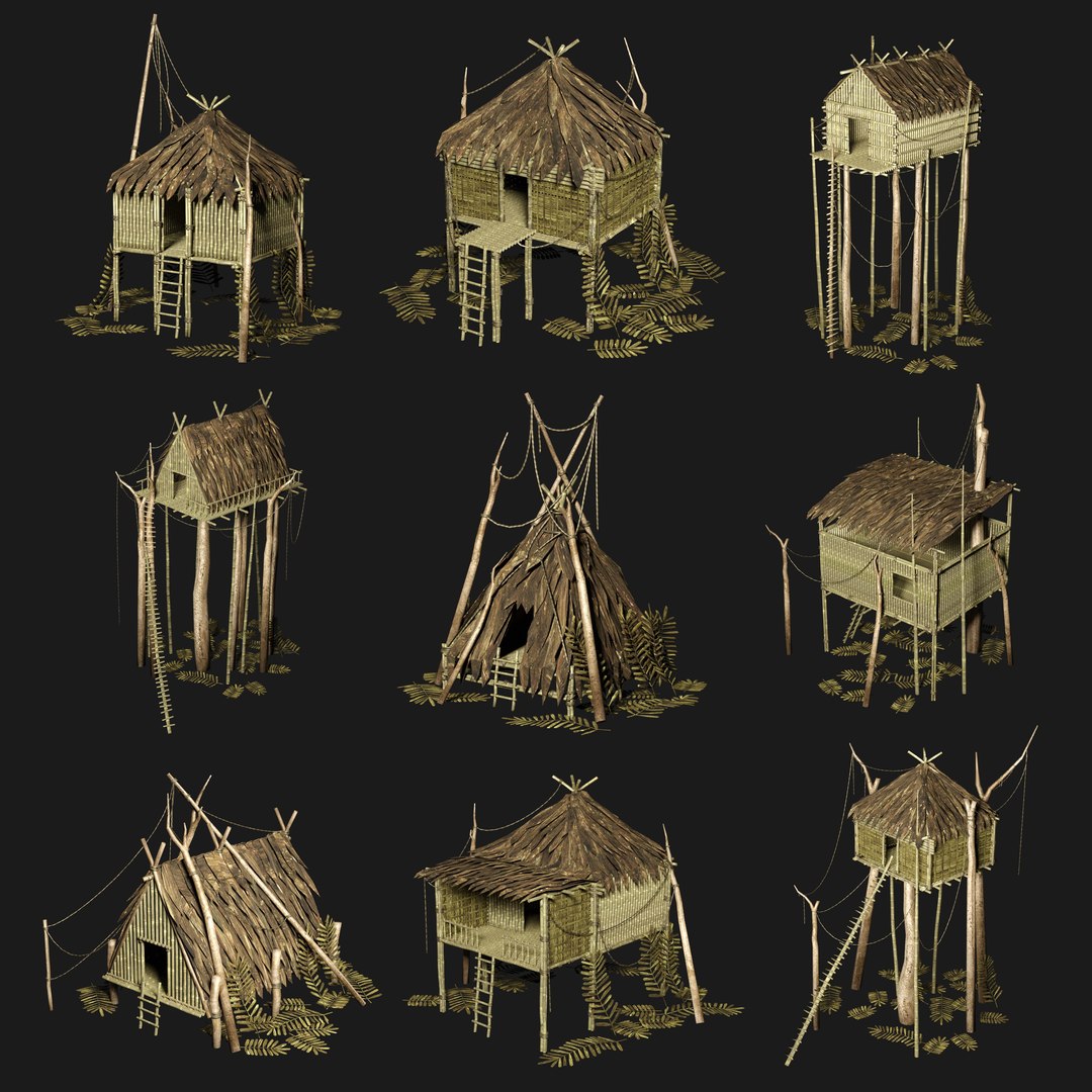3D JUNGLE SWAMP CITY TRIBAL VILLAGE MEGA BUILDER AAA COLLECTION ...