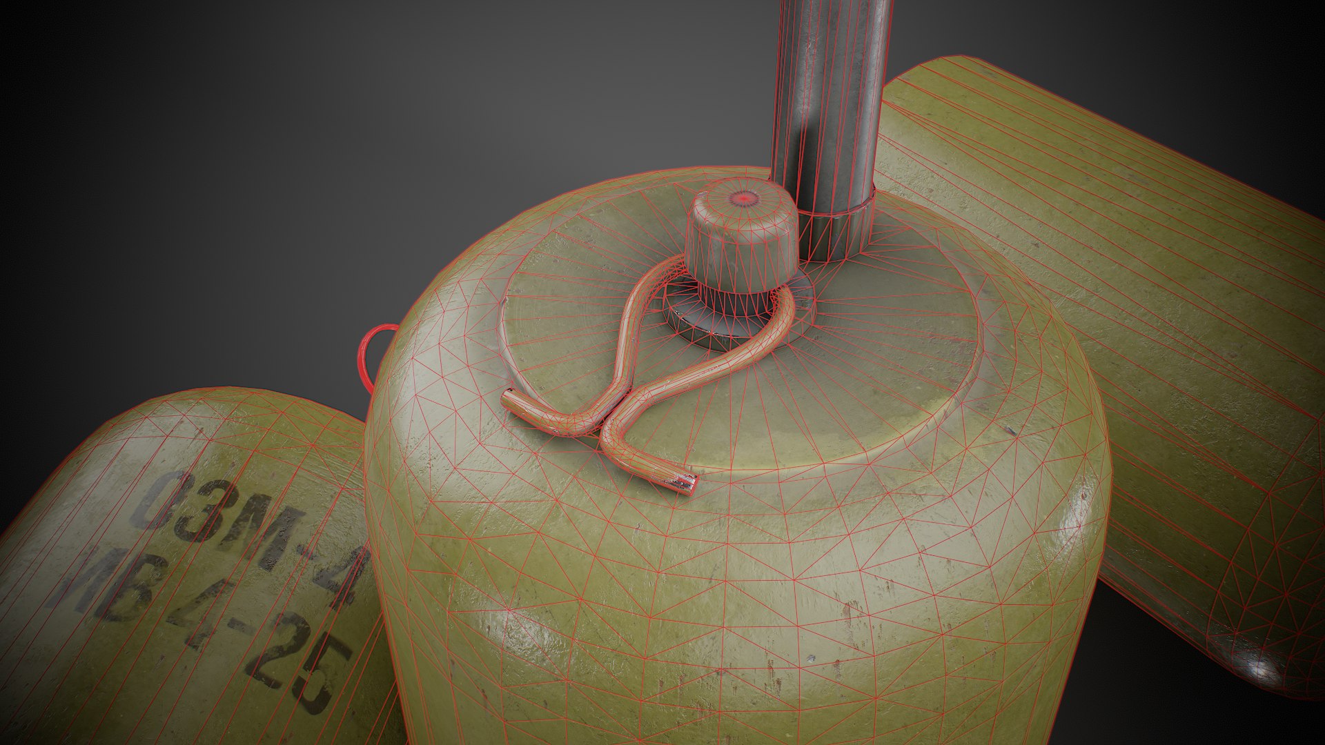 3D Model Soviet Bounding Anti-personnel Fragmentation Mine OZM-4 ...