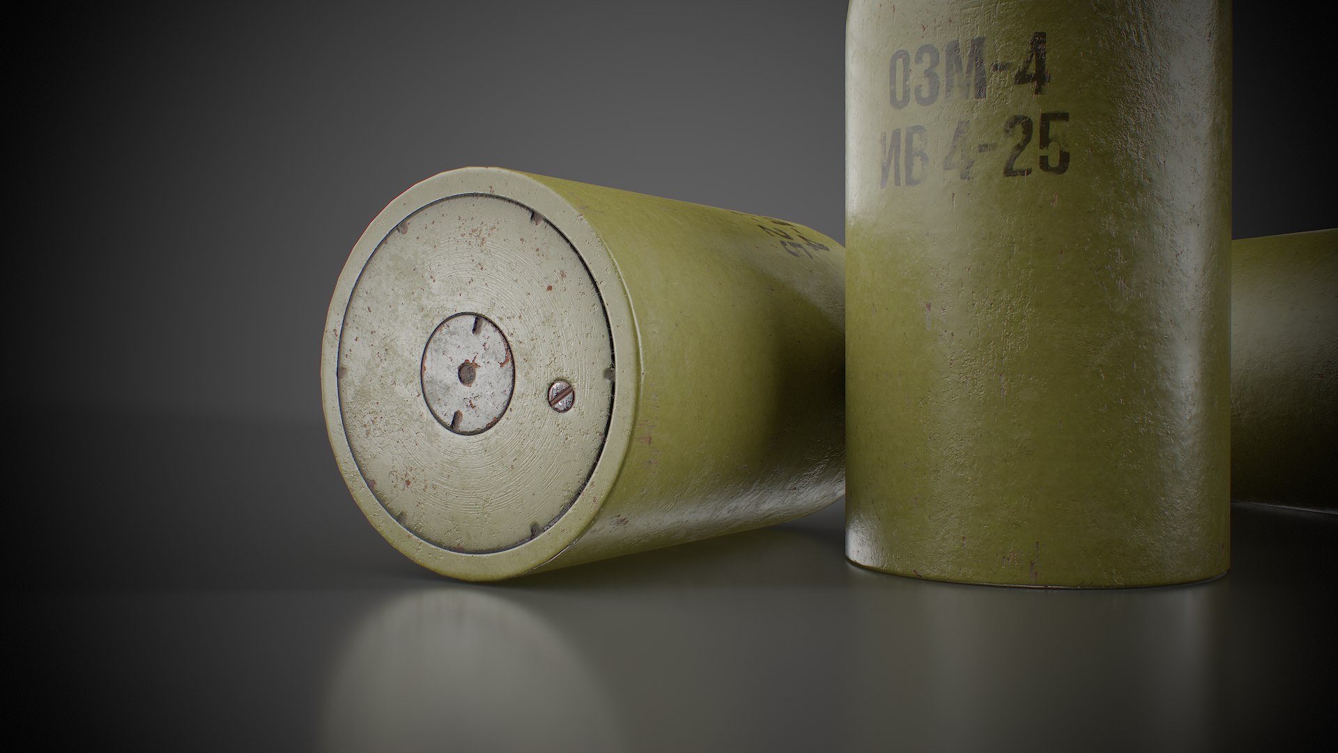 3D Model Soviet Bounding Anti-personnel Fragmentation Mine OZM-4 ...