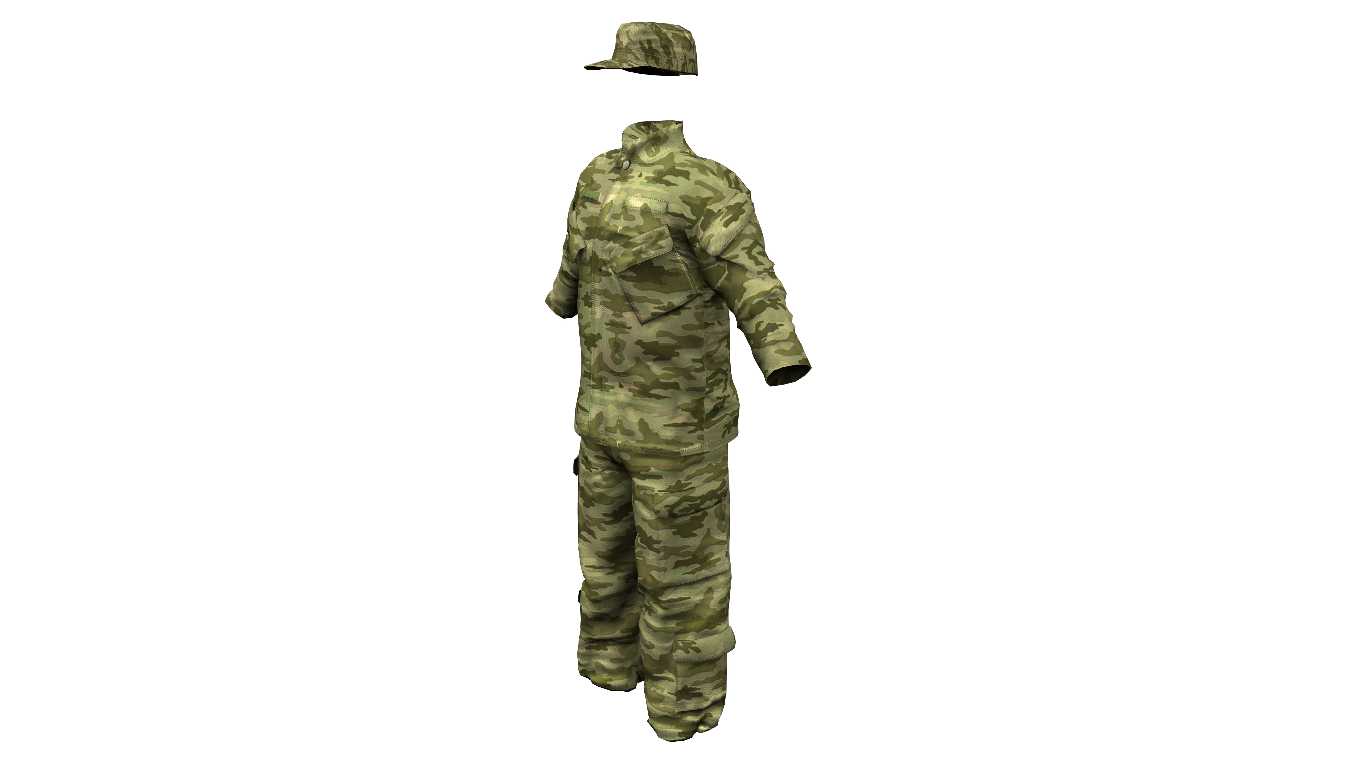 Men Army Uniform Full Outfit 3D model - TurboSquid 1931827