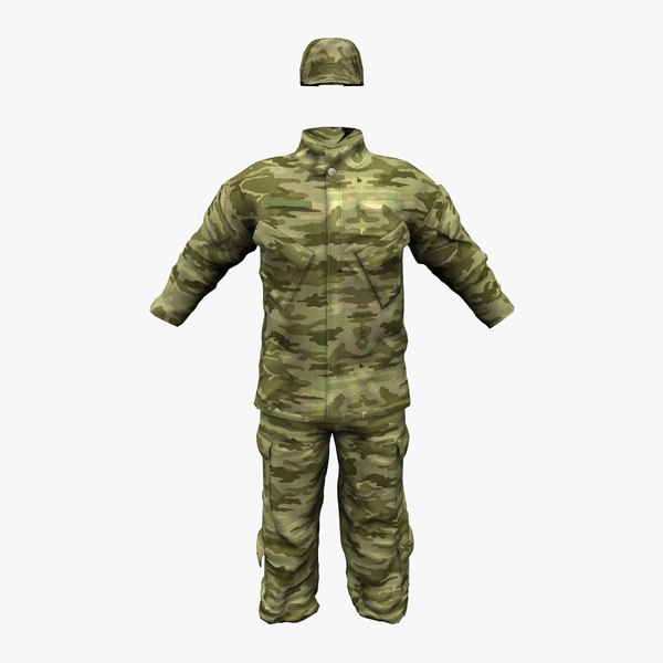 Men Army Uniform Full Outfit 3D model - TurboSquid 1931827