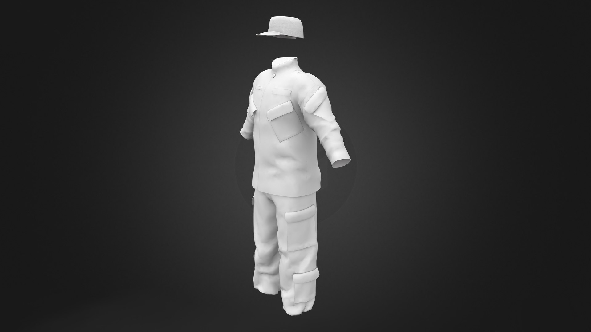 Men Army Uniform Full Outfit 3D model - TurboSquid 1931827