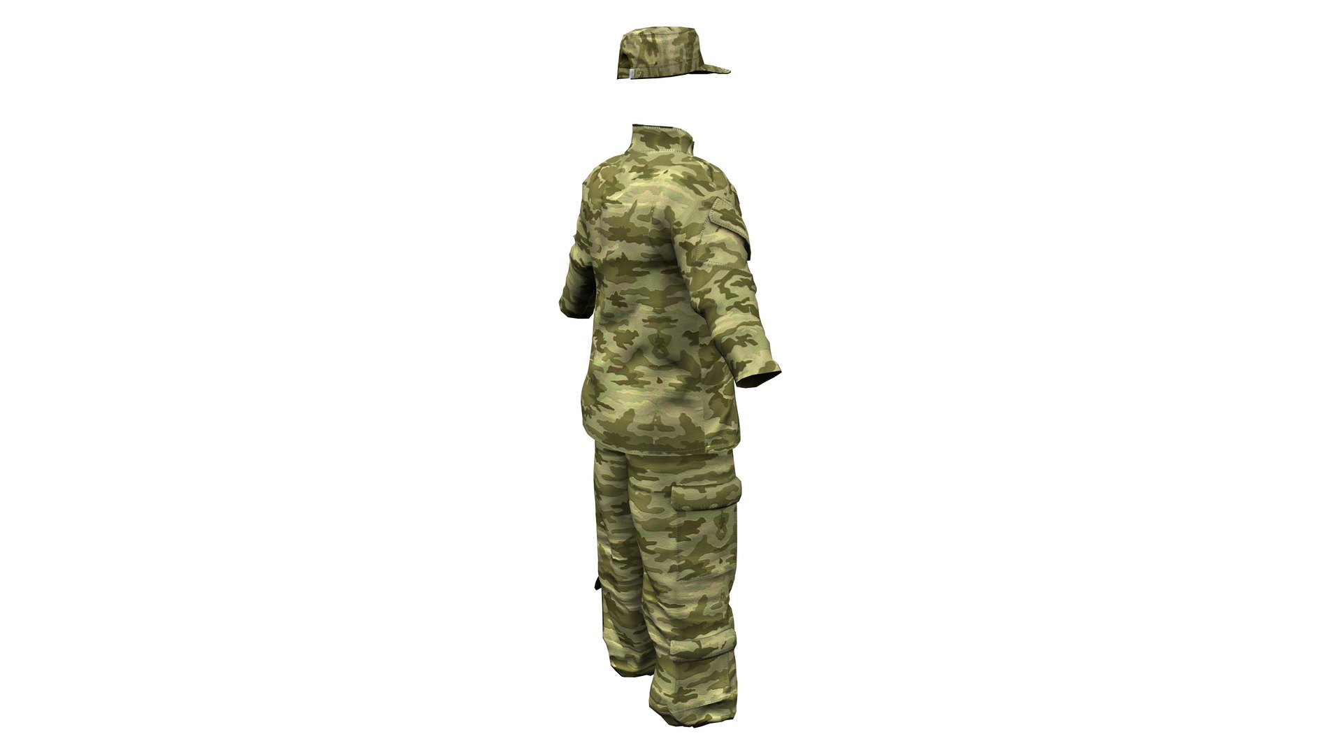 Men Army Uniform Full Outfit 3D model - TurboSquid 1931827