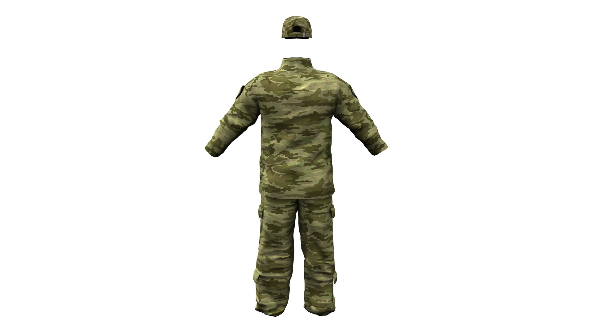 Men Army Uniform Full Outfit 3D model - TurboSquid 1931827