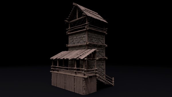 modelo 3d Atalaya medieval realista - TurboSquid 2111497