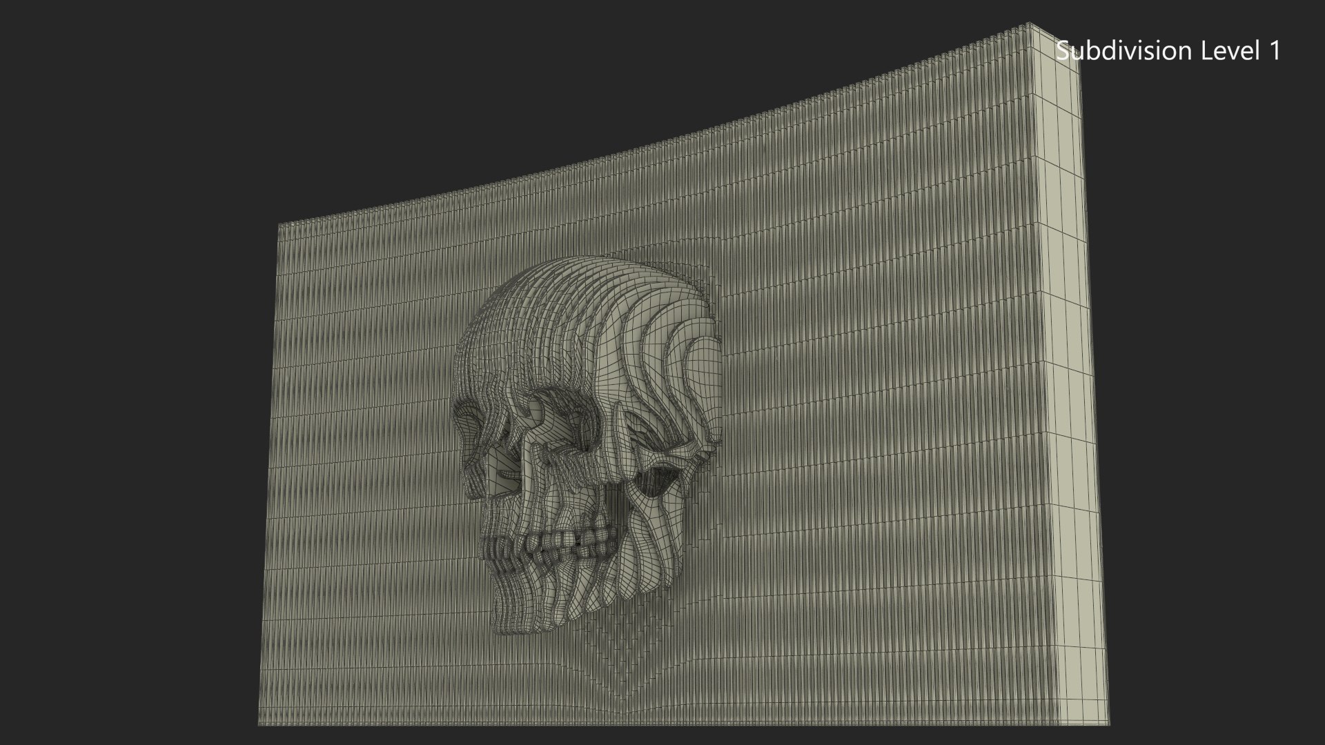 Modern Parametric Wooden Wall Decor - Wooden Scull 3D Model ...