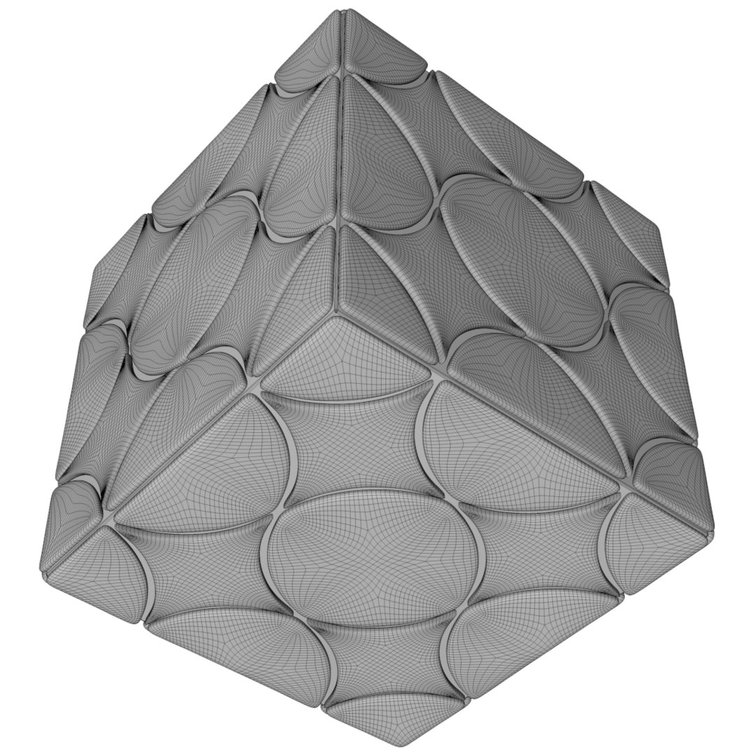 3D Cube Shape Sculpture - TurboSquid 1577408