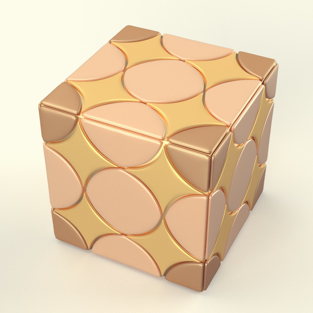 3D Cube Shape Sculpture - TurboSquid 1577408