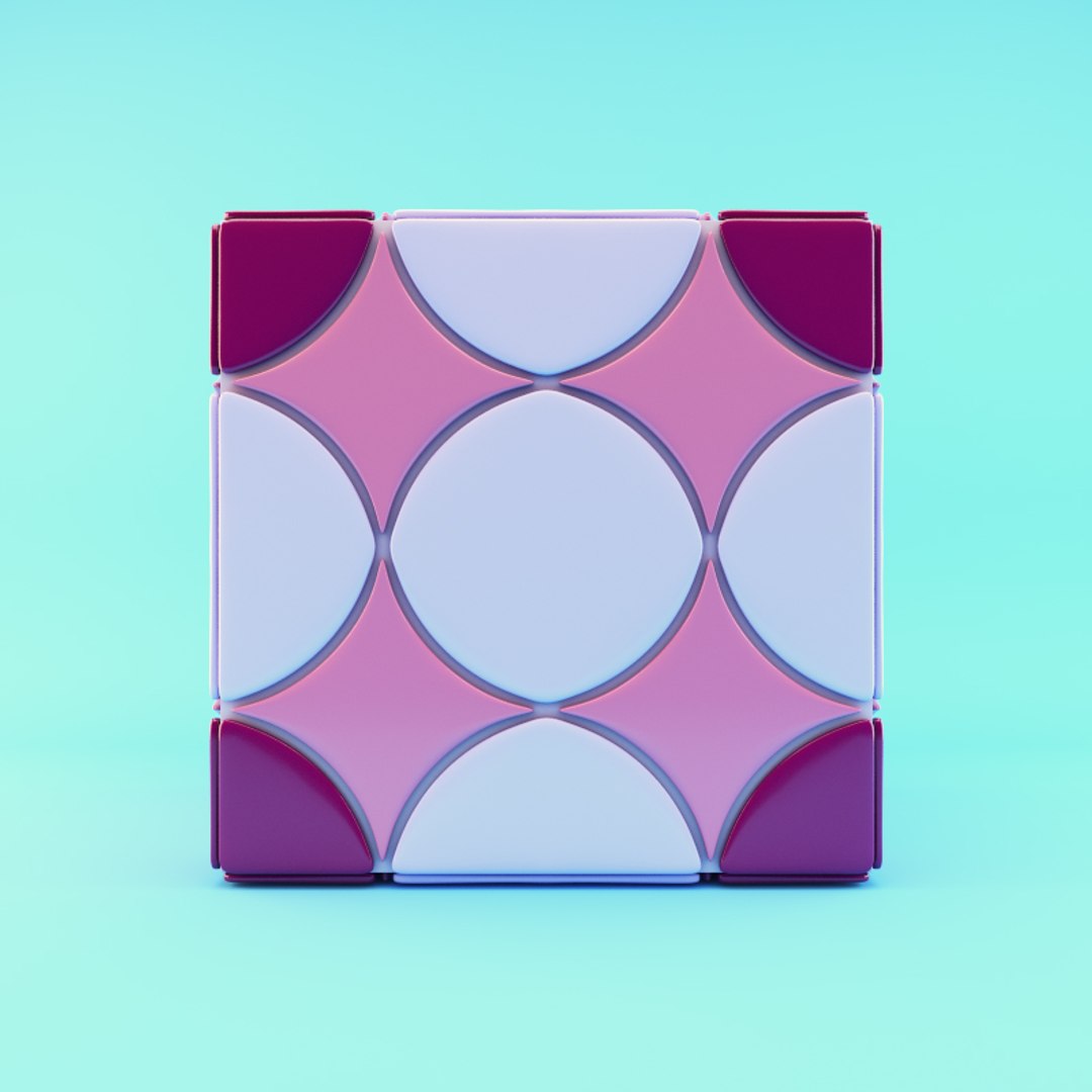 3D Cube Shape Sculpture - TurboSquid 1577408