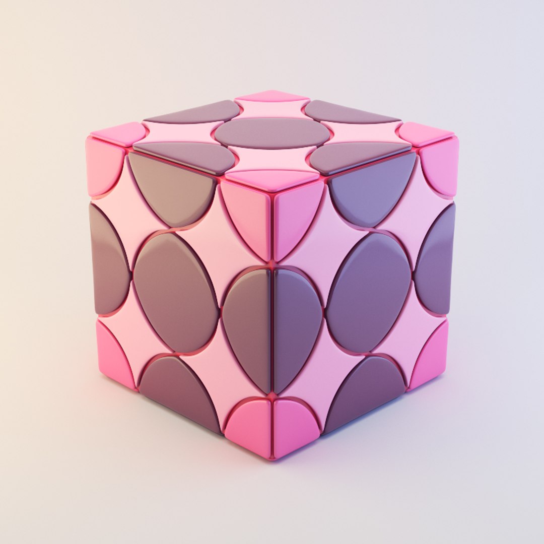 3D Cube Shape Sculpture - TurboSquid 1577408