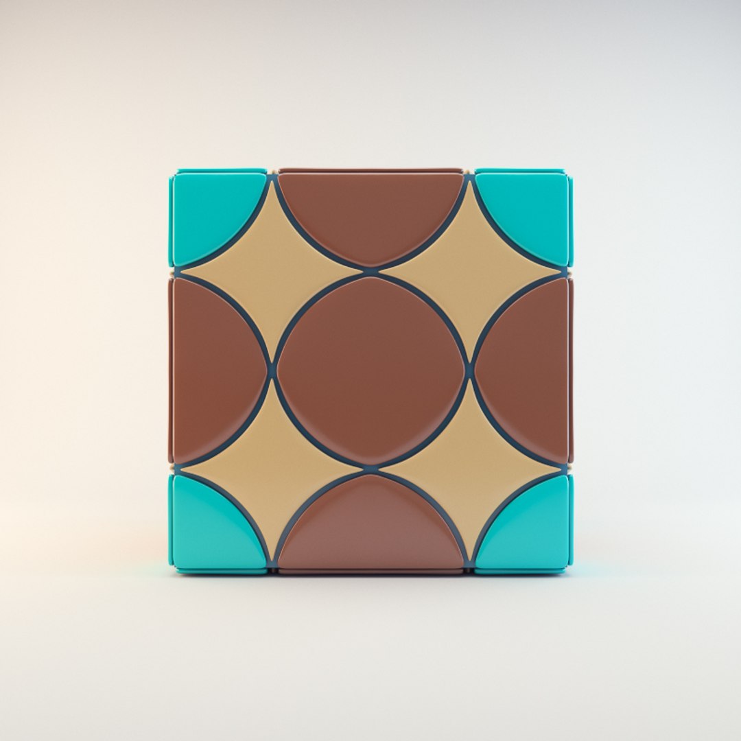 3D cube shape sculpture - TurboSquid 1577408