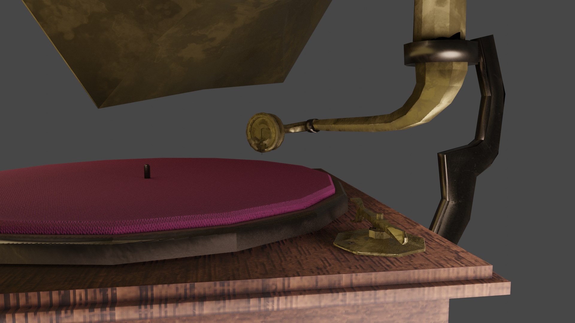 3D Vintage Grammophone Model - TurboSquid 2173374