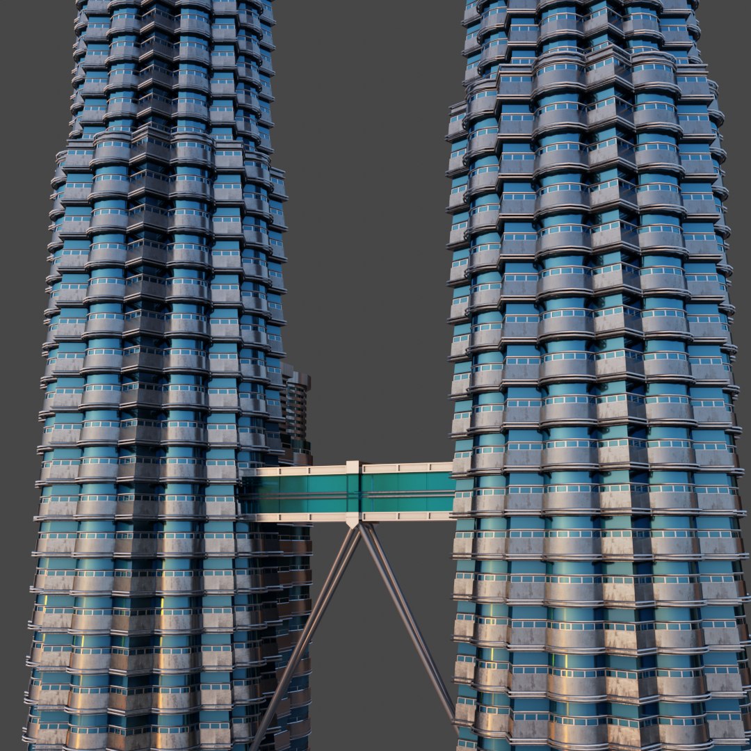 3D Petronas Towers - TurboSquid 2093272