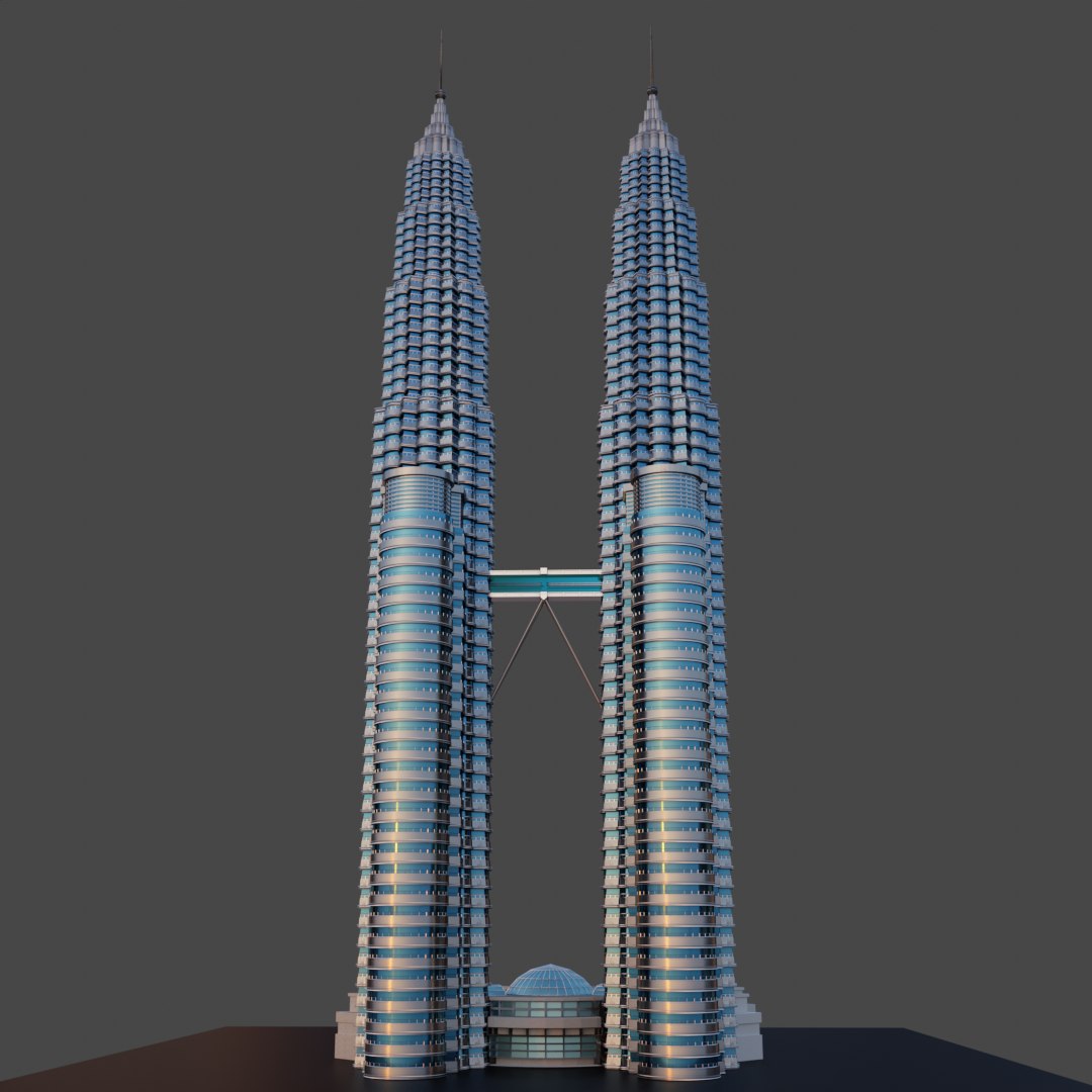 3D Petronas Towers - TurboSquid 2093272