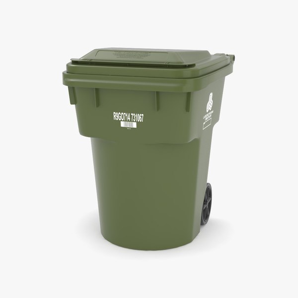 3D модель Rehrig FA 90-галлонный мусорный ящик - TurboSquid 2174565