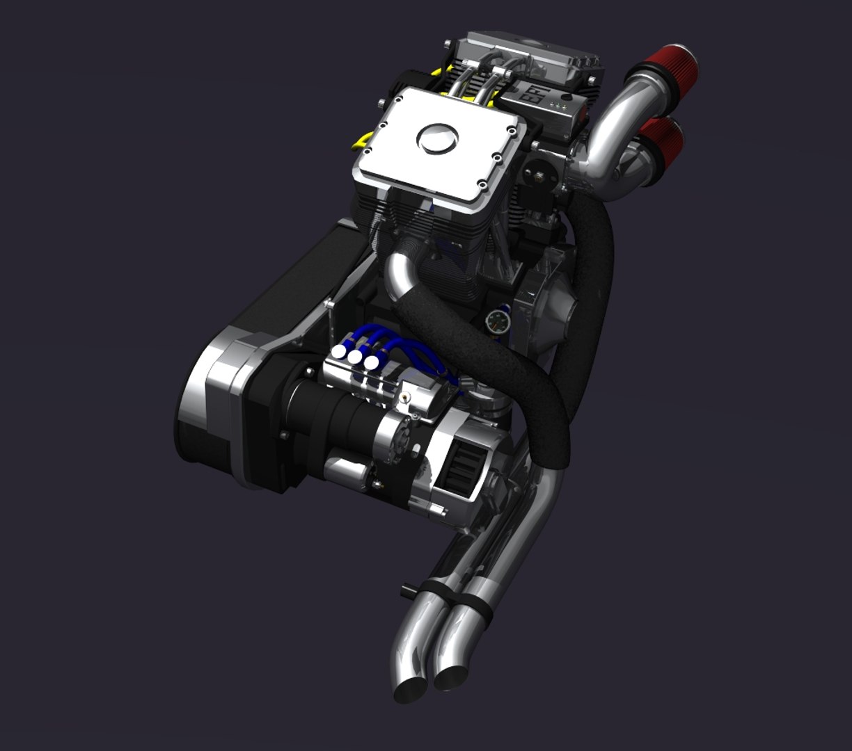 Lightwave Motorcycle Engine