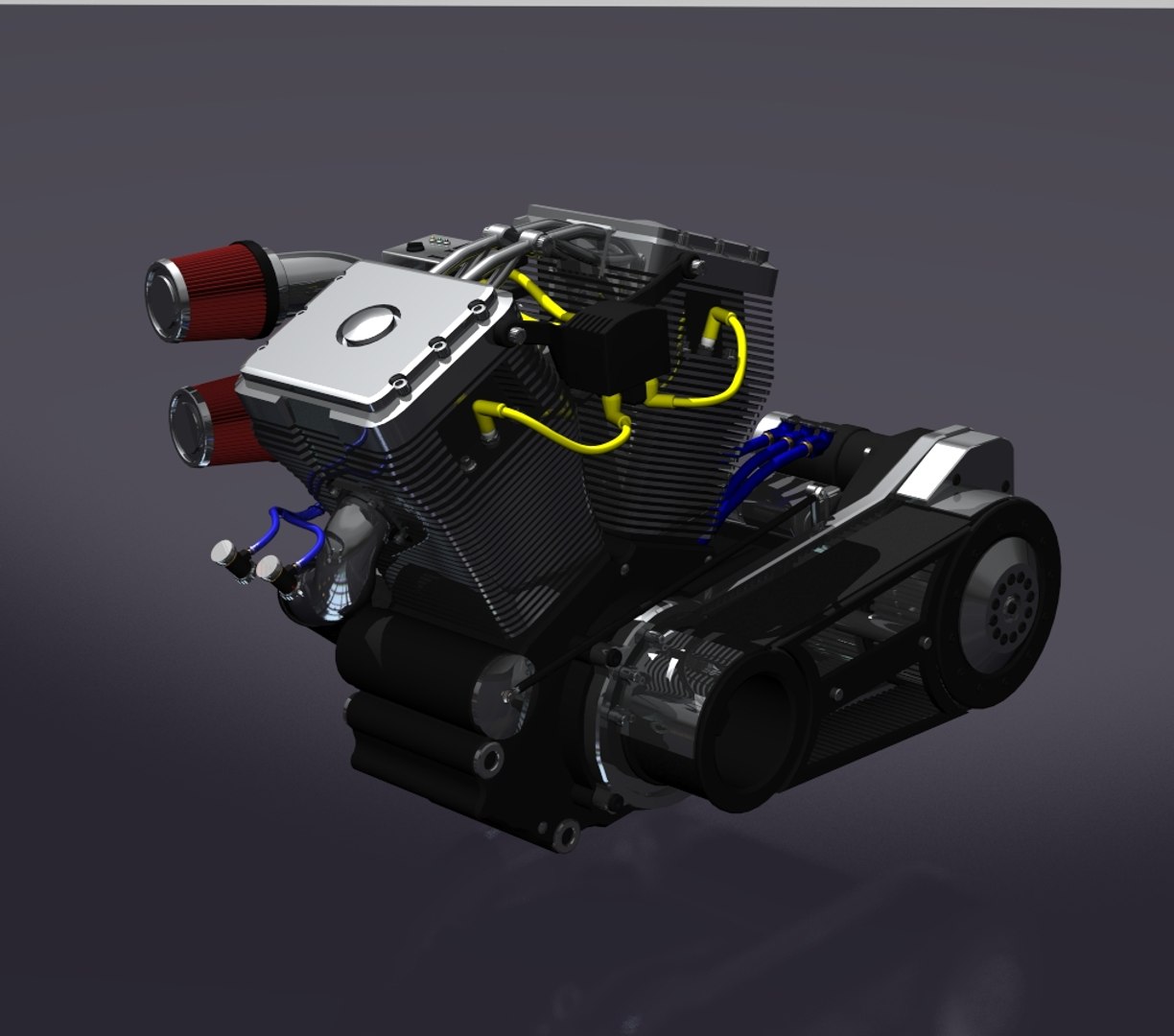 Lightwave Motorcycle Engine