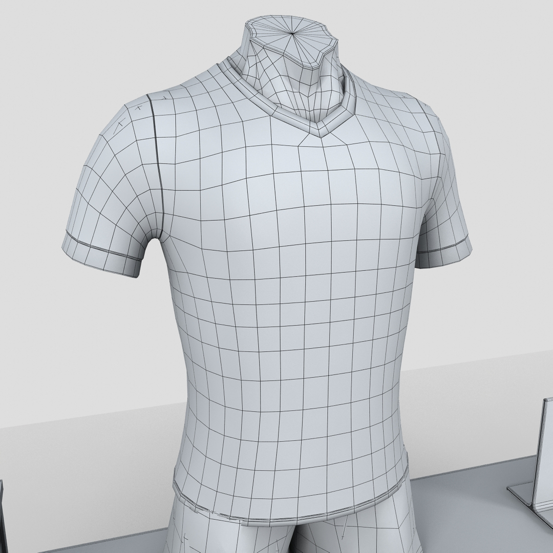 clothing soccer gear 3d 3ds