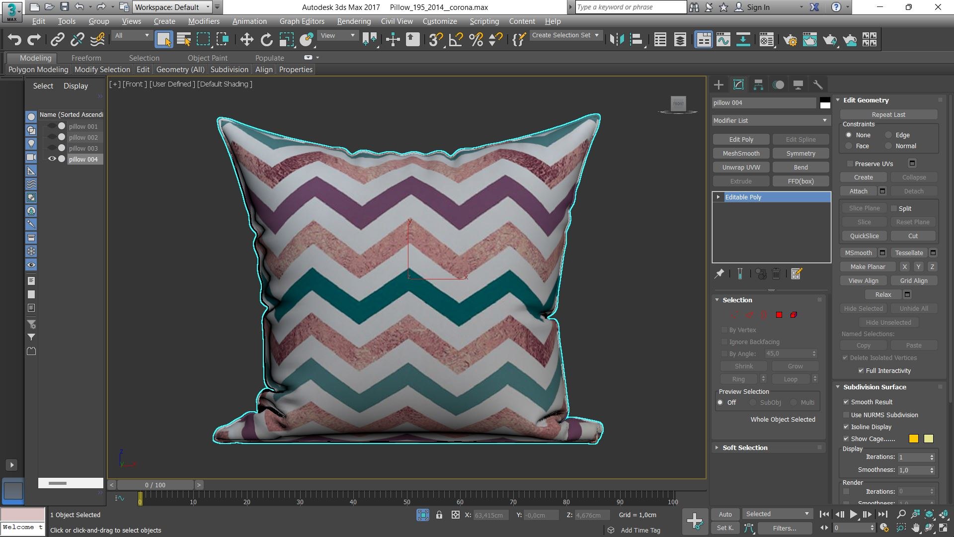 3D Decorative Pillows Set 195 - TurboSquid 1939843