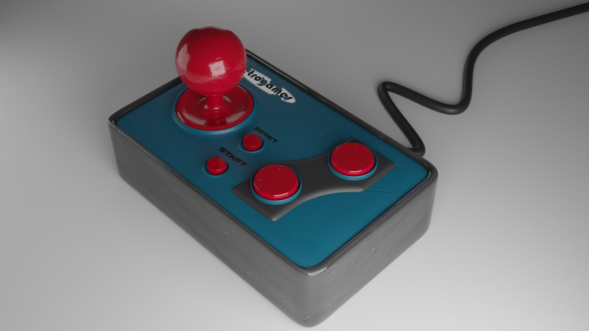 3D Retro Joystick - TurboSquid 1982903