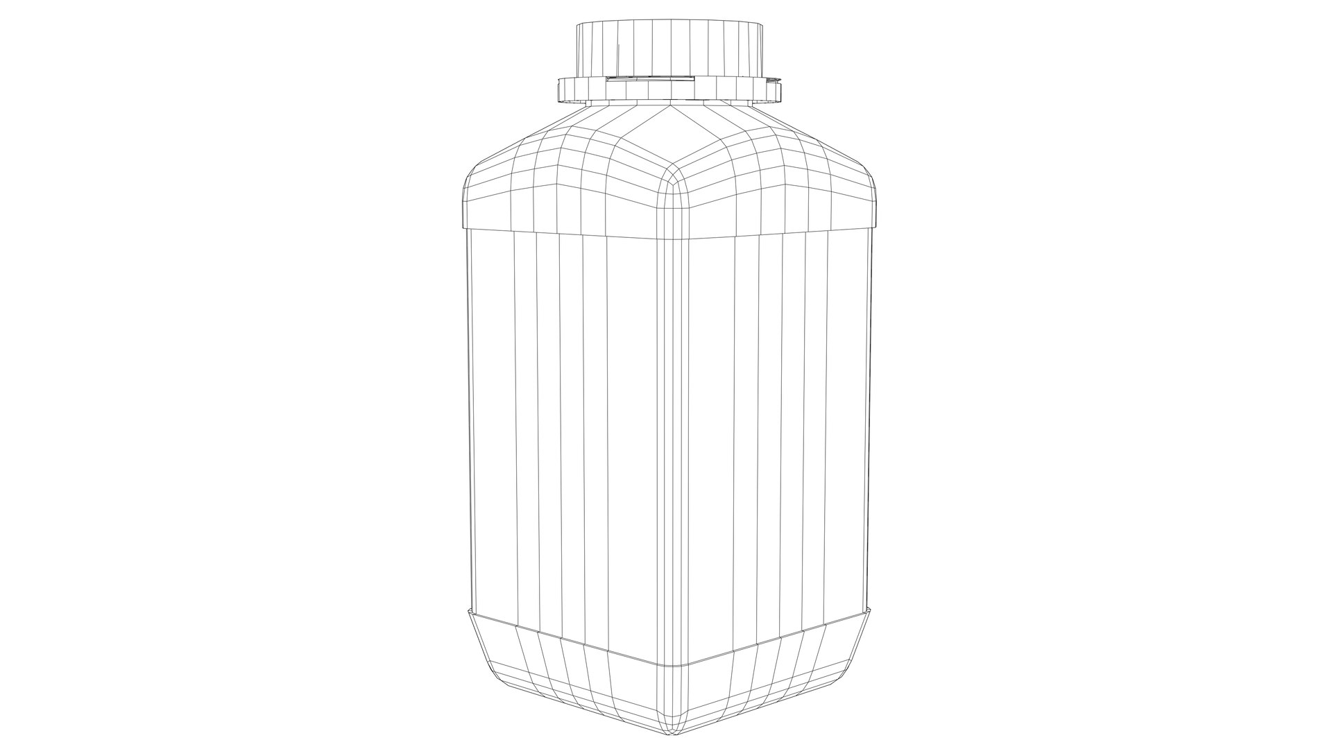 Low-Poly Lab Reagent Bottle 3D Model - TurboSquid 2089538