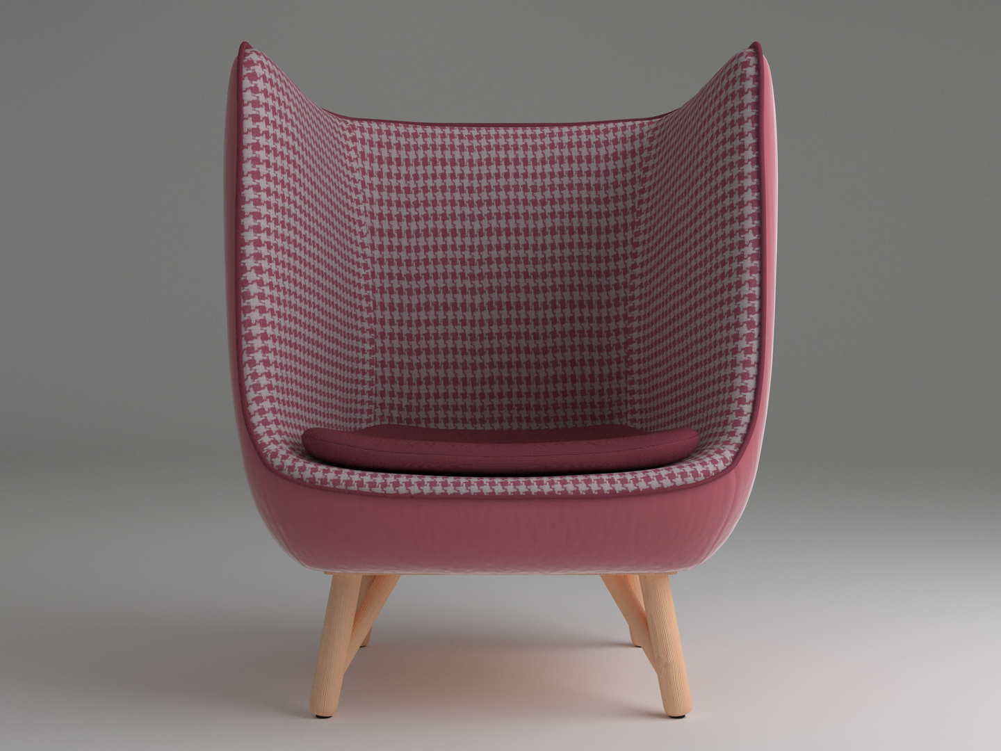 Pink Lounge Chair 3D Model - TurboSquid 1552637
