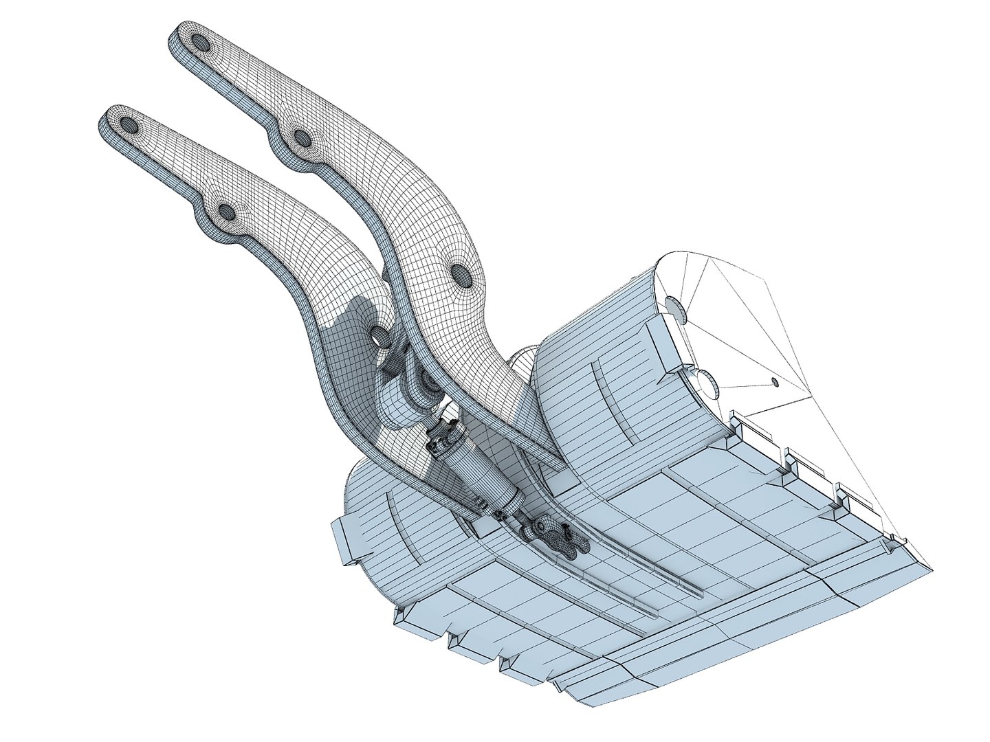 Excavator Bucket 3D Model - TurboSquid 1390198