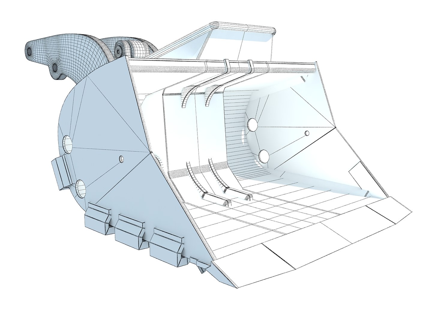 Excavator Bucket 3D Model - TurboSquid 1390198
