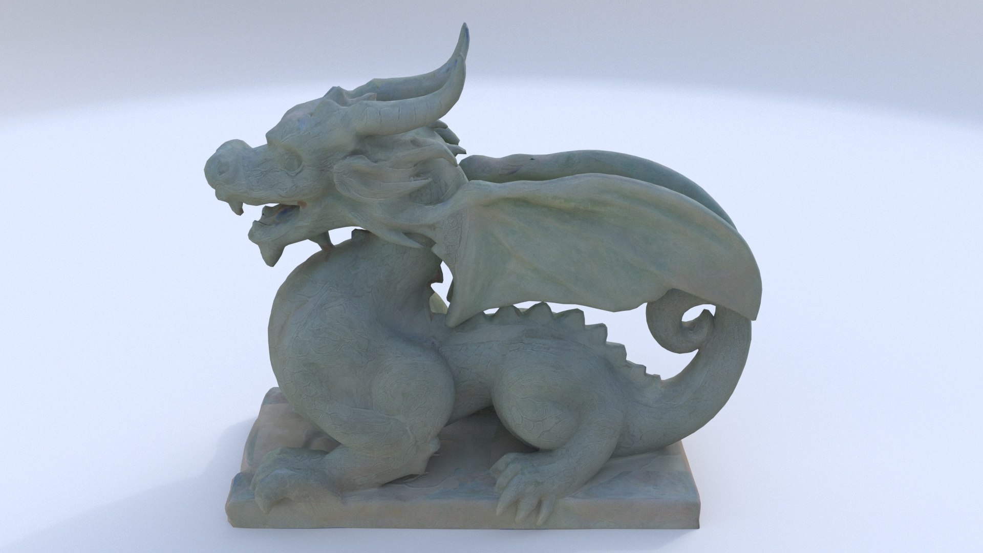 3D Dragon Shaped Sculpture 1 Model - TurboSquid 2331492