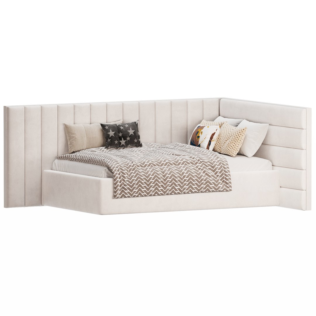 Corner Bed Bonpari Kids Model - TurboSquid 2308785