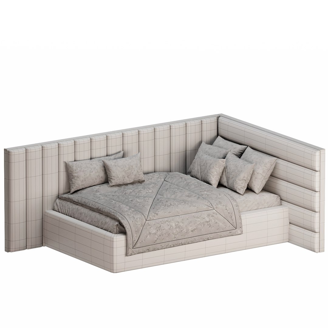 Corner Bed Bonpari Kids Model - TurboSquid 2308785