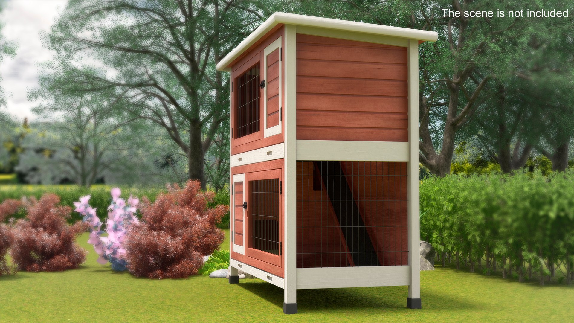 3D Rabbit Hutch Painted - TurboSquid 2144096