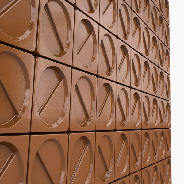 button wall tile 3d model