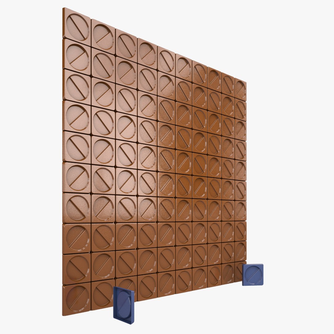 Button Wall Tile 3d Model