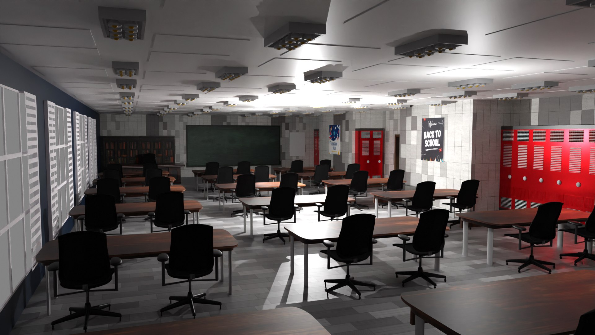 3D School Class Interior - TurboSquid 2178858