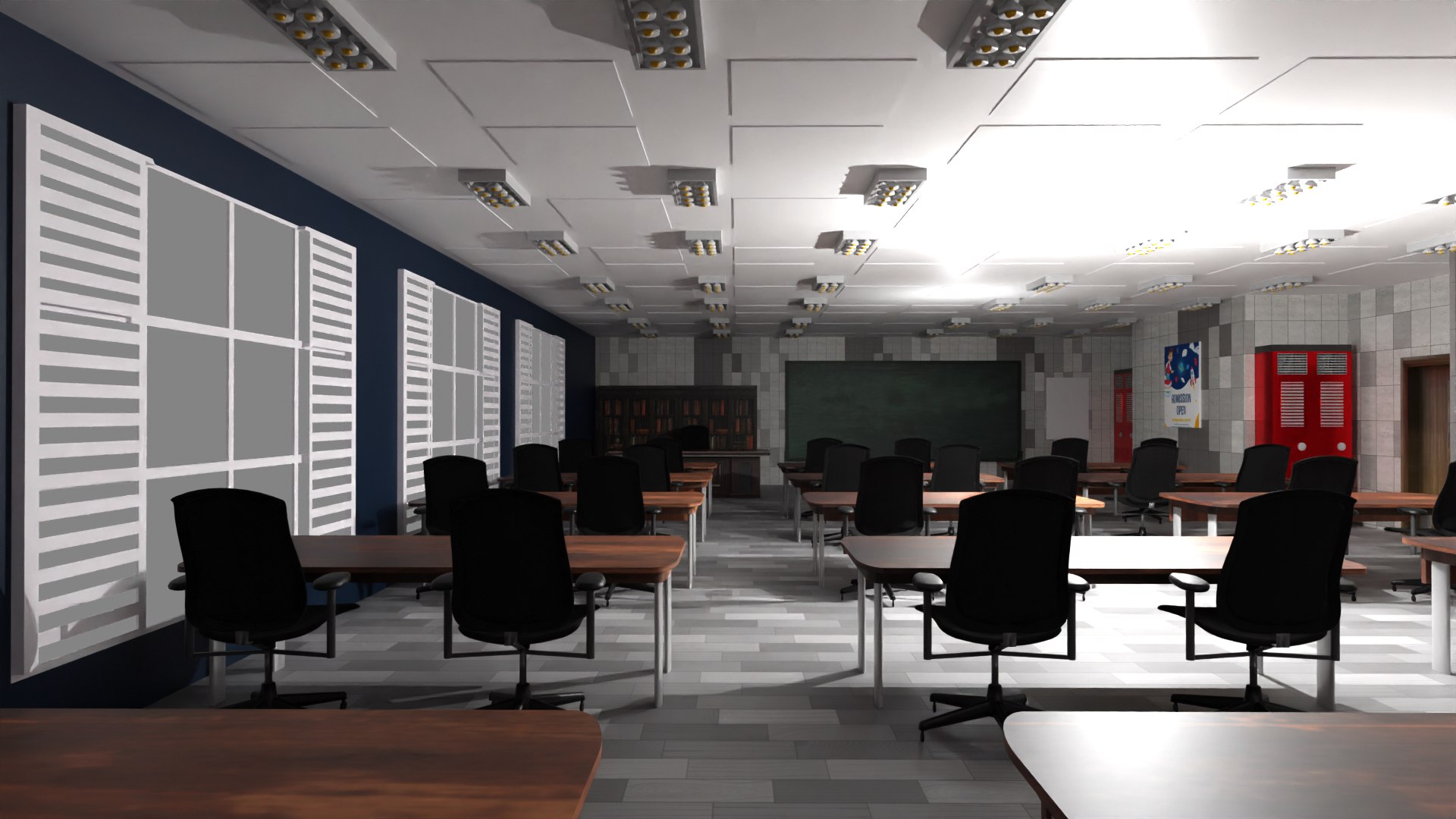 3D School Class Interior - TurboSquid 2178858